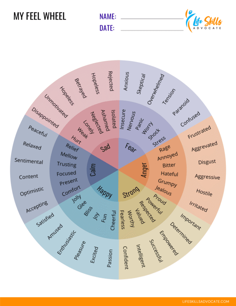 Free Feel Wheel Exercise | Life Skills Advocate