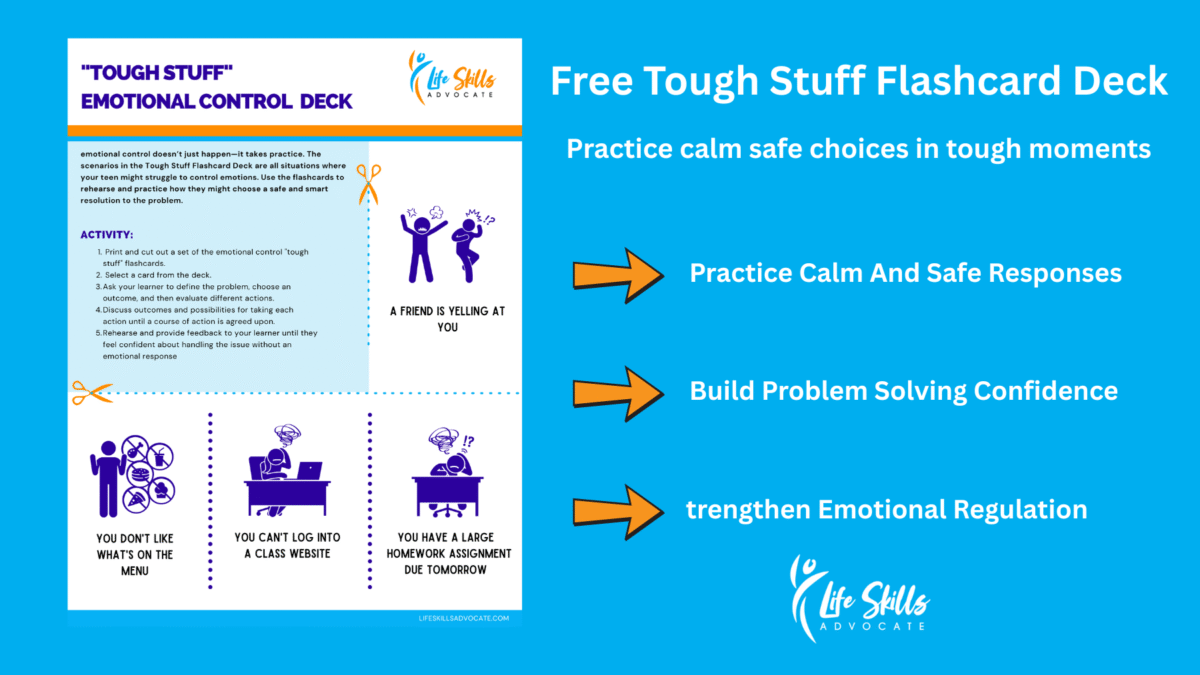 Free Tough Stuff Flashcard Deck | Life Skills Advocate