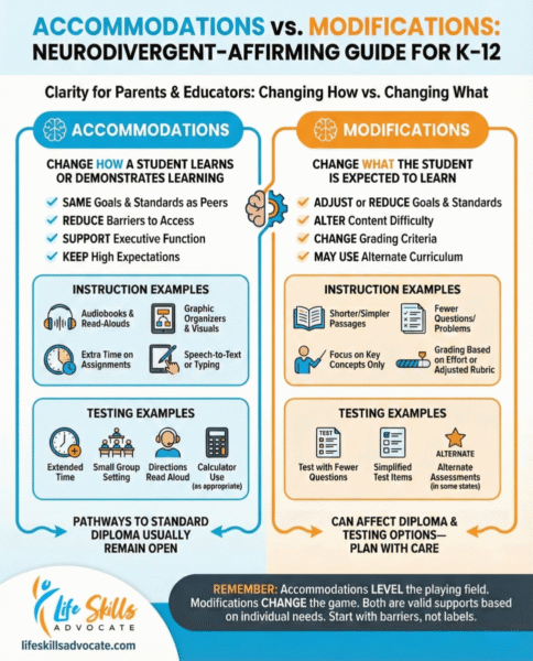 Clear Differences Between Accommodations Vs Modifications For IEPs And ...