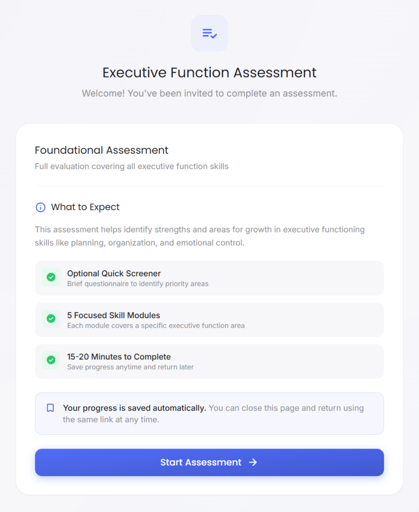 Advocate360 | Online Executive Function Assessment