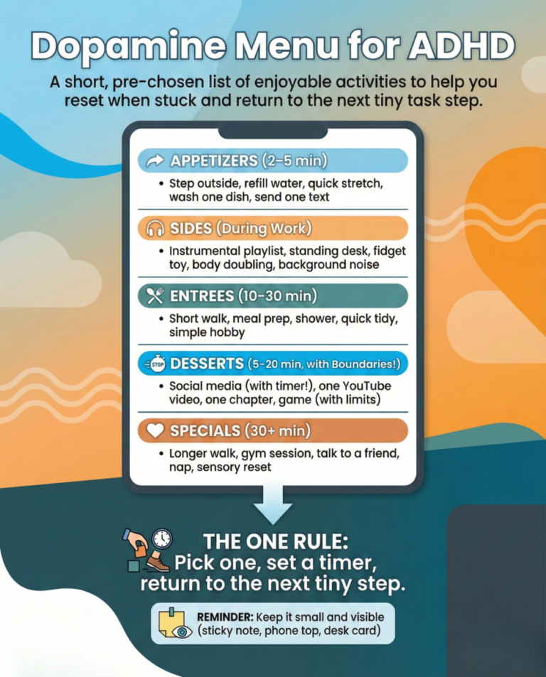 6 Practical Steps To Build A Dopamine Menu For ADHD (With Templates ...